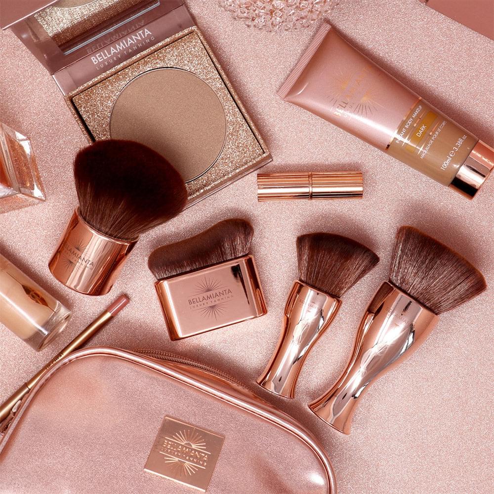 Bellamianta Rose Gold Makeup Bag Bellamianta Luxury Tanning